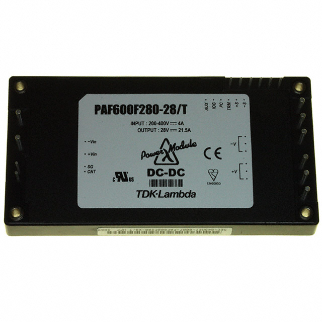 PAF600F280-28/T TDK-Lambda Americas Inc | 基板実装電源 | DigiKey
